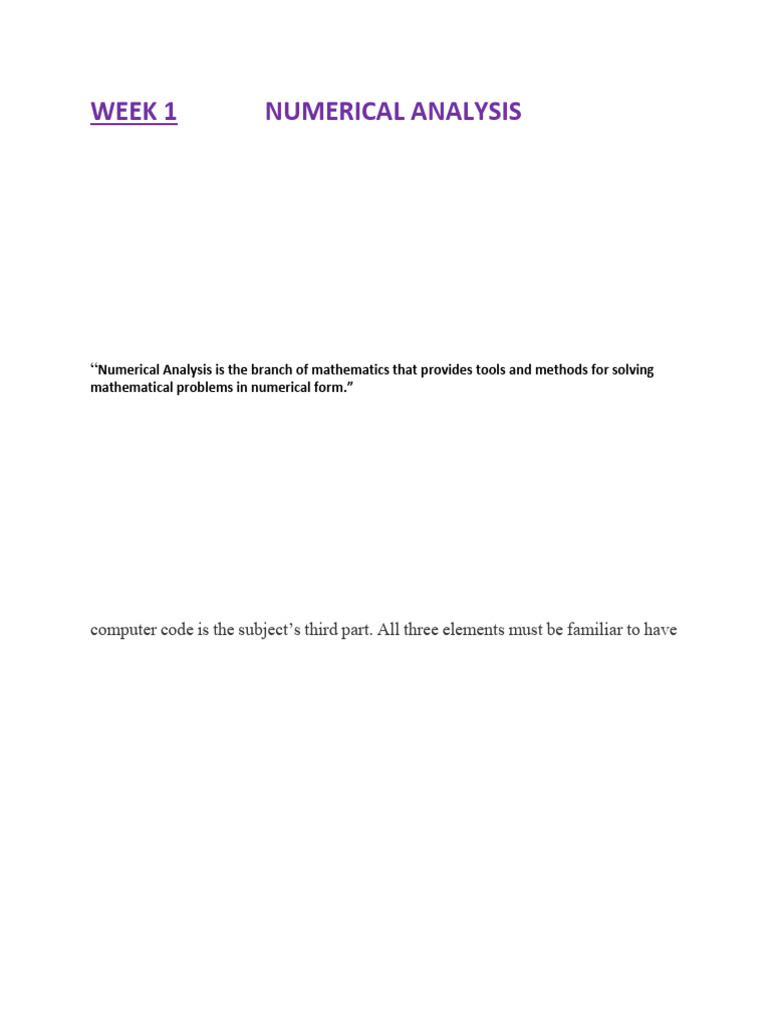 Introduction to Numerical Analysis | PDF | Numerical Analysis | Mathematical Analysis