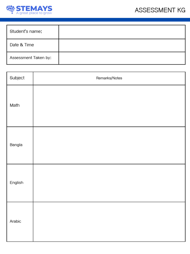 Kindergarten Assessment Paper | PDF | Character Encoding | Latin Script