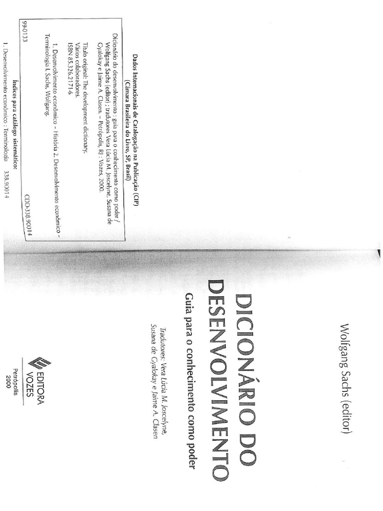 Esteva - Desenvolvimento (Dicionariosachs) | PDF