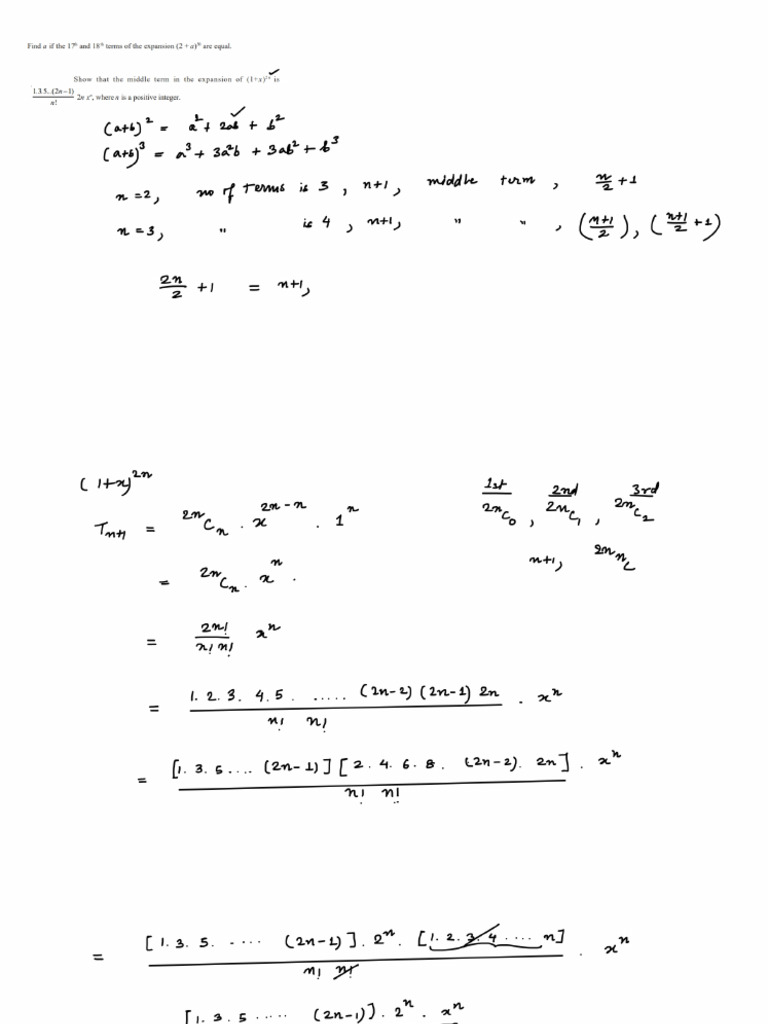 Binomial Expansion | PDF