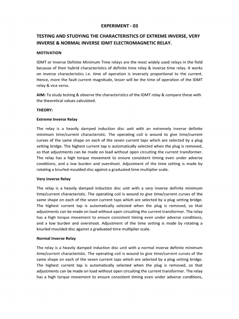 Experiment 3 | PDF