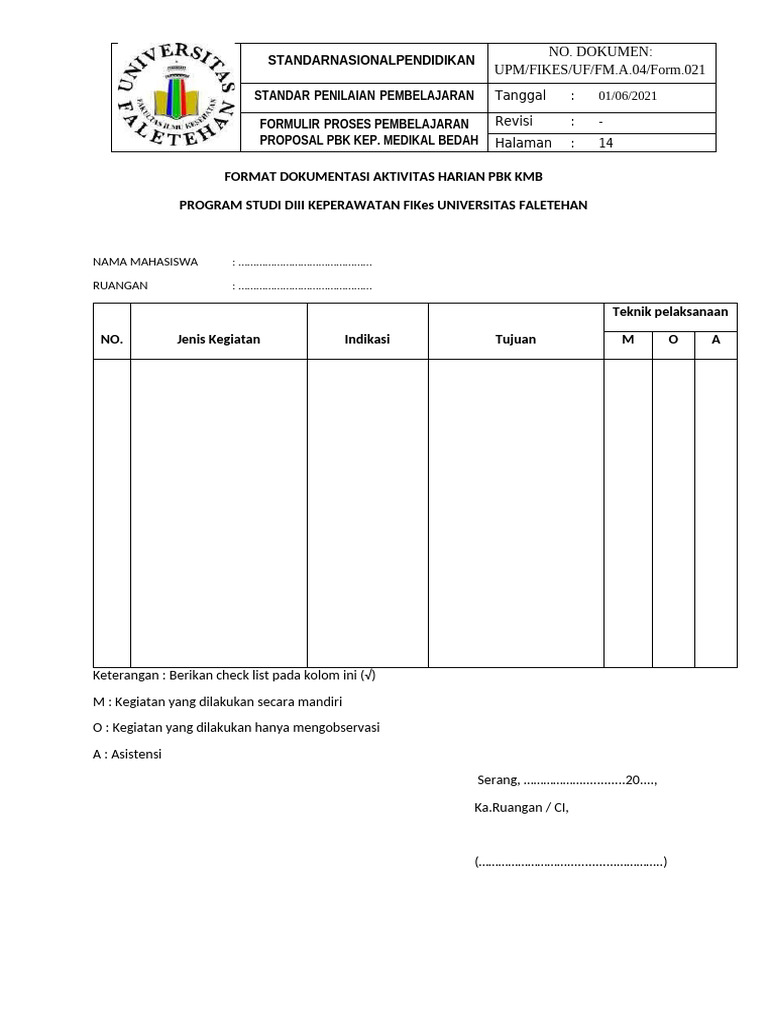 Format pbk baru | PDF