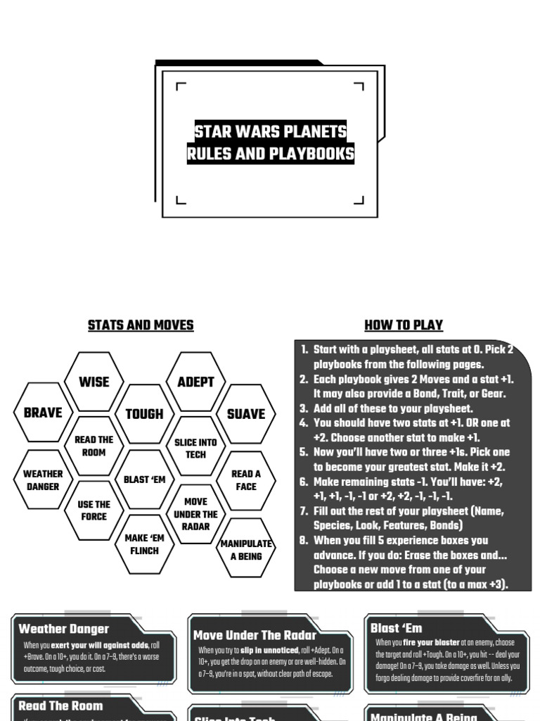 Star Wars Roleplaying Playbook Guide | PDF