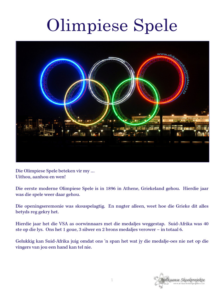 Olimpiese Spele | PDF