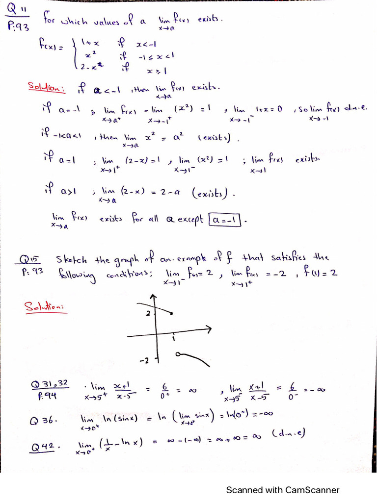 Review CH 2 Cal 1 | PDF
