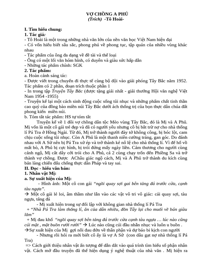 V CH NG A PH - Cô Hương | PDF