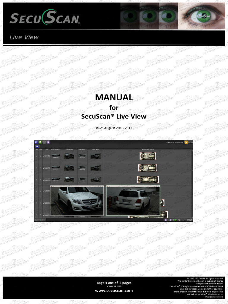 SecuScan - Live View Image Camera - V.1.0 - WZ | PDF | Software | Computing