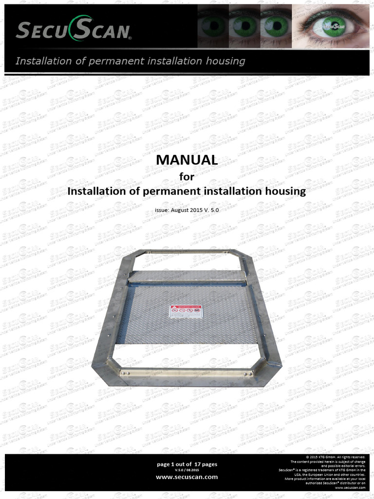 SecuScan - Installation Permanent System - V.5.0 - WZ | PDF | Manufactured Goods