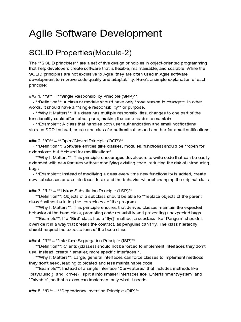 Agile Module 2 Pdf Inheritance Object Oriented Programming 0932