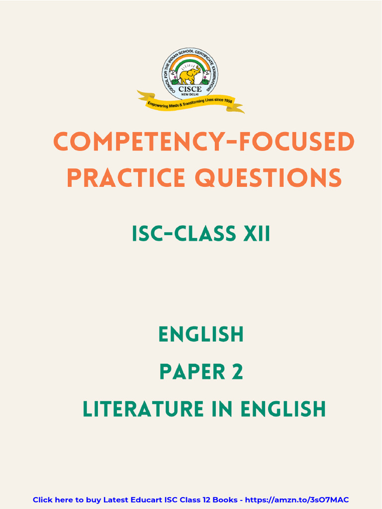 ISC Class 12 English-Literature Item Bank | PDF | Macbeth | Learning