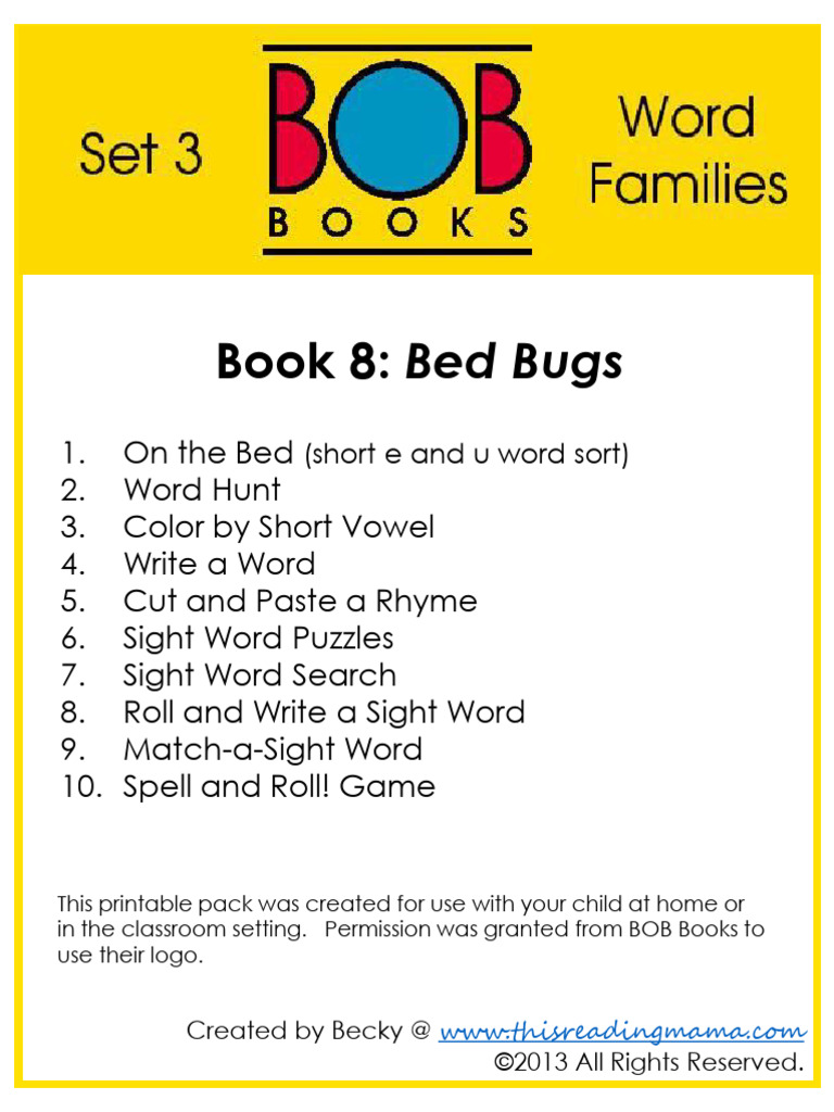 BedBugs S3B8 ThisReadingMama | PDF