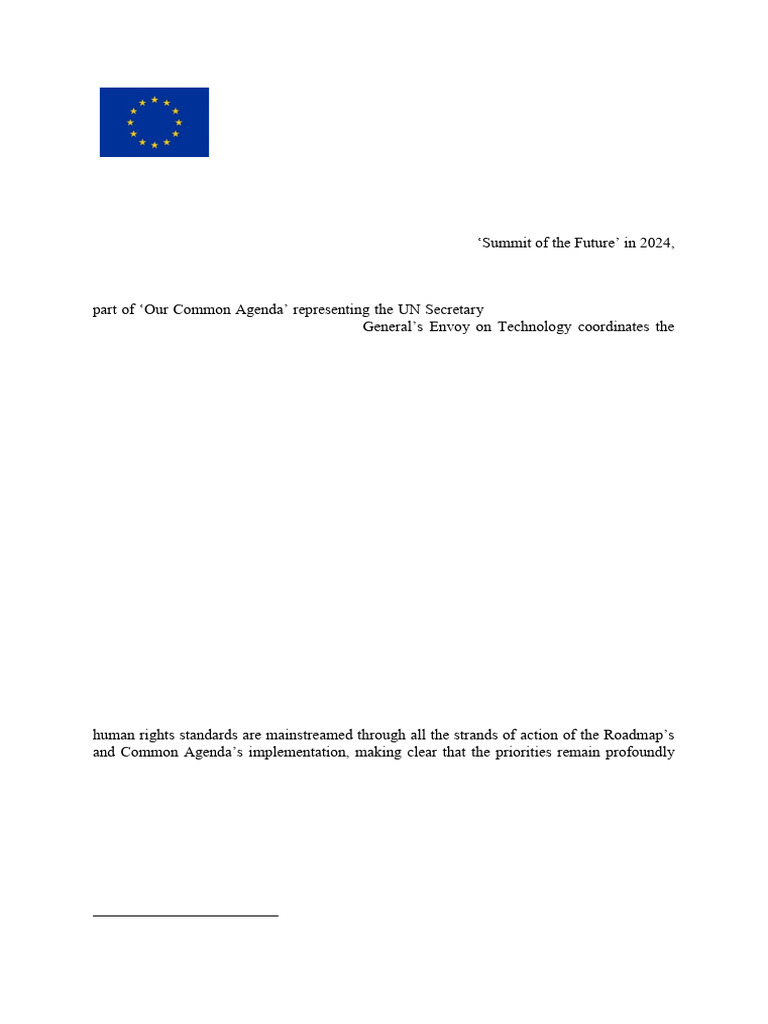 GDC submission European Union | PDF | European Union | Governance
