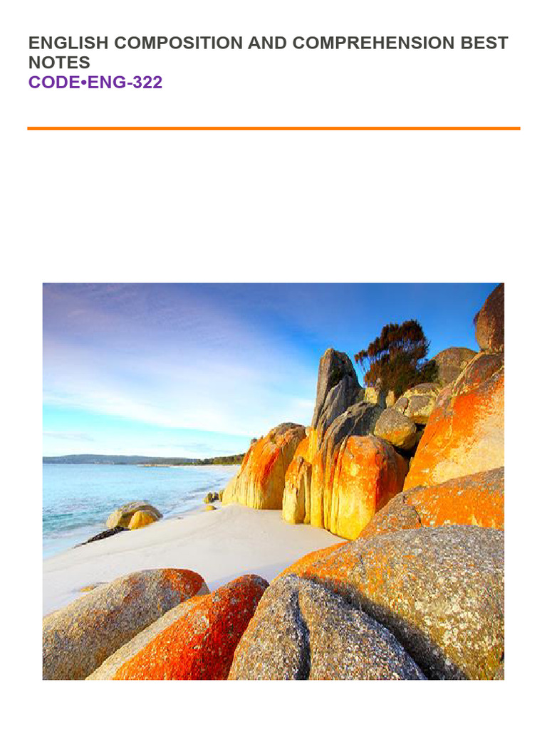 Eng - 322 Composition and Comprehension English by M ARSALANSHAFIQ ...