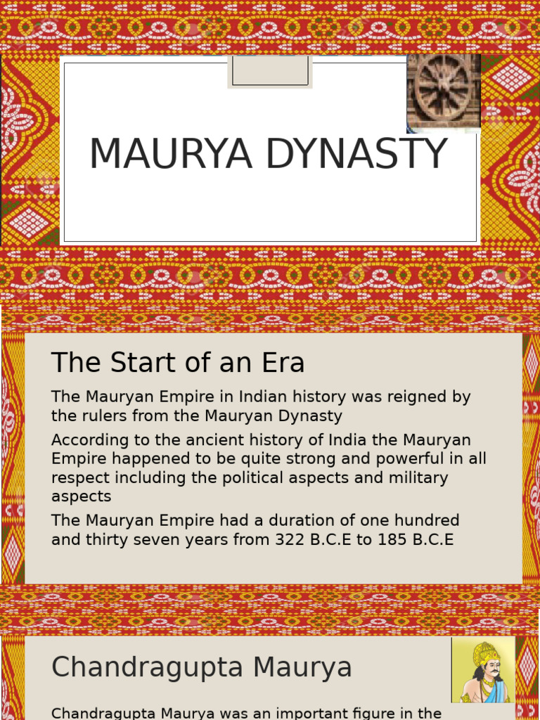 Maurya Dynasty 2 | PDF
