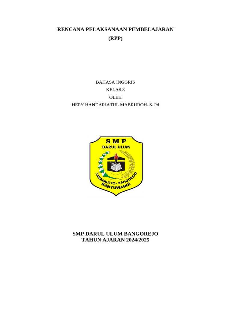 COVER RPP RECOUNT TEXT | PDF