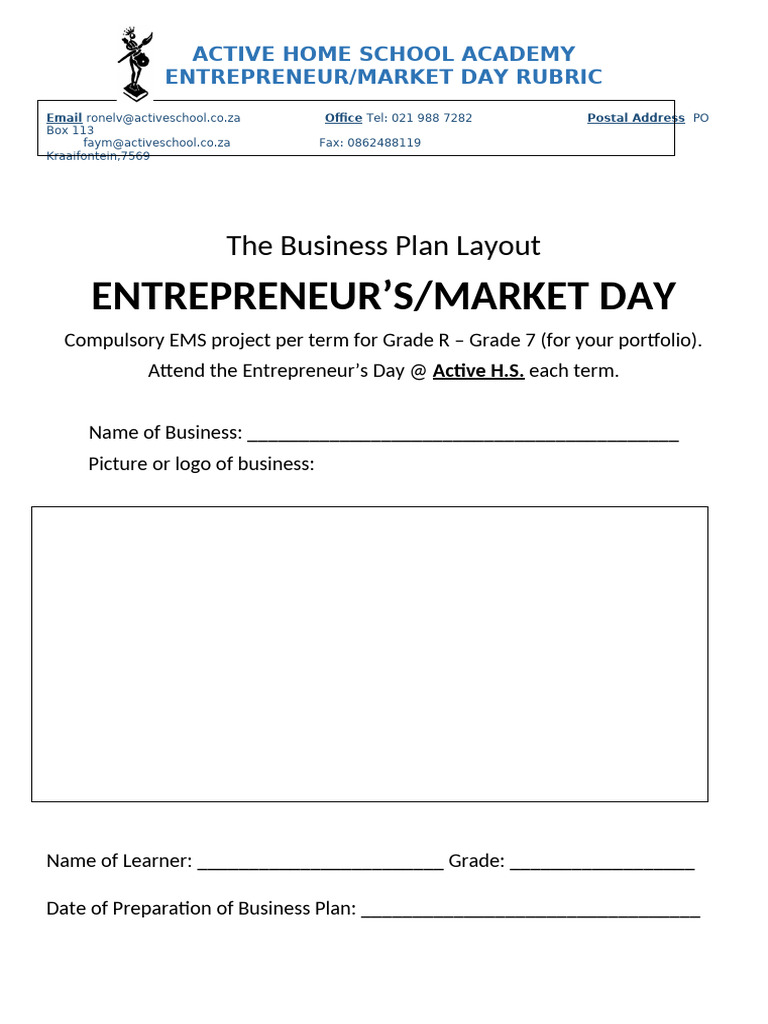 Market Day Project Guidelines for Students | PDF | Marketing | Expense