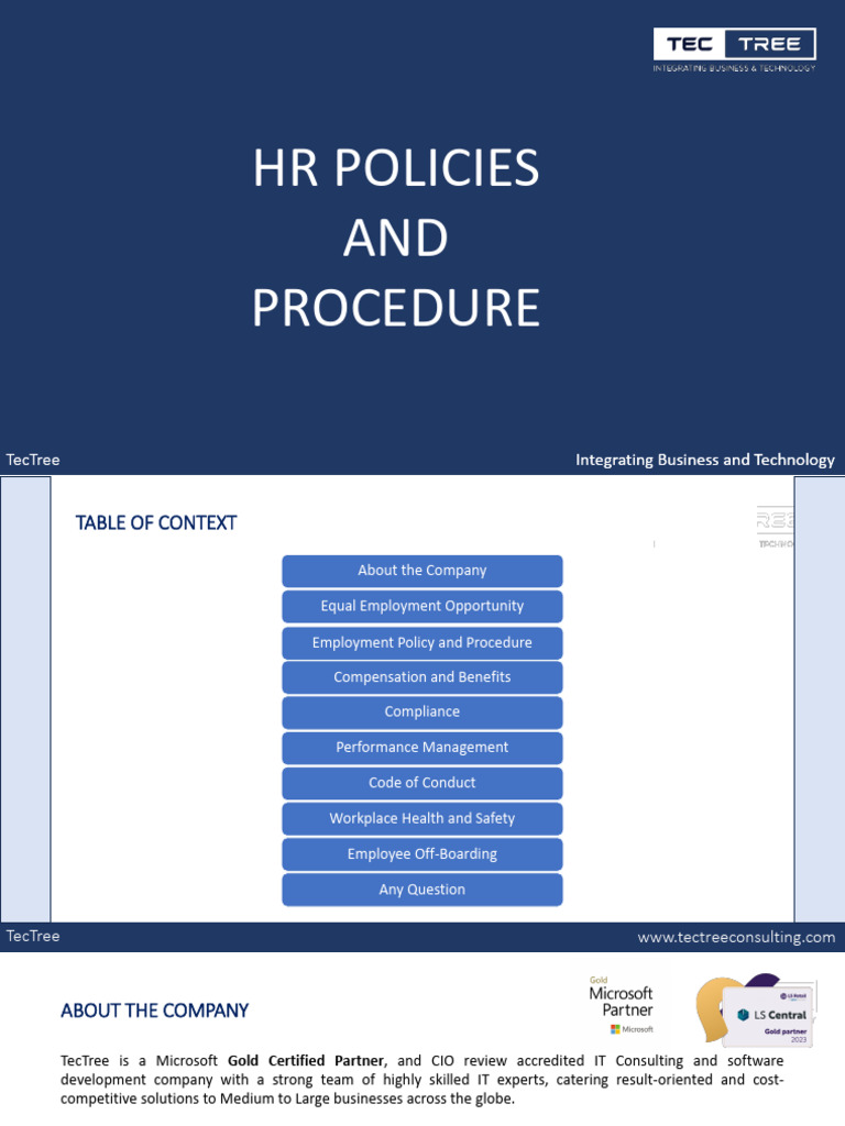 HR Policies-2024 Version 2 | PDF | Employment | Parental Leave