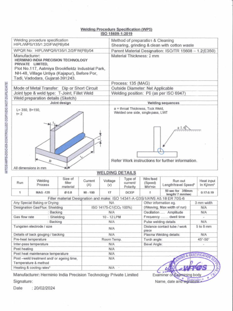 WPS - WPQR - Welder Qualification Reports | PDF