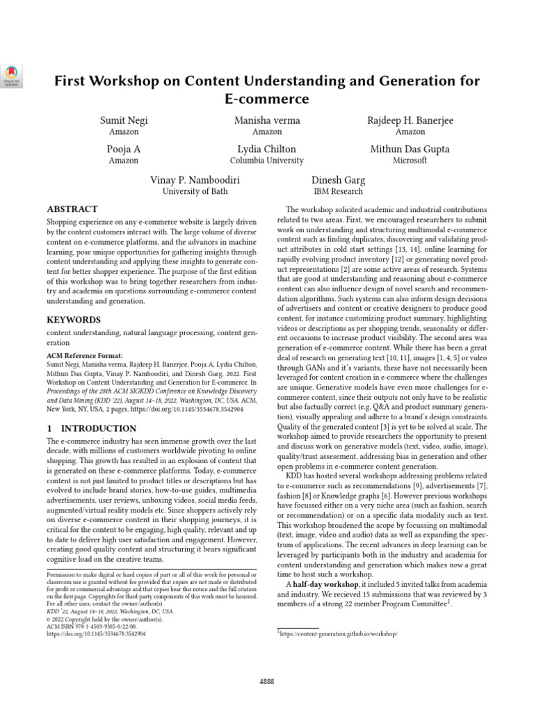KDD_Content_gen | PDF | Computing