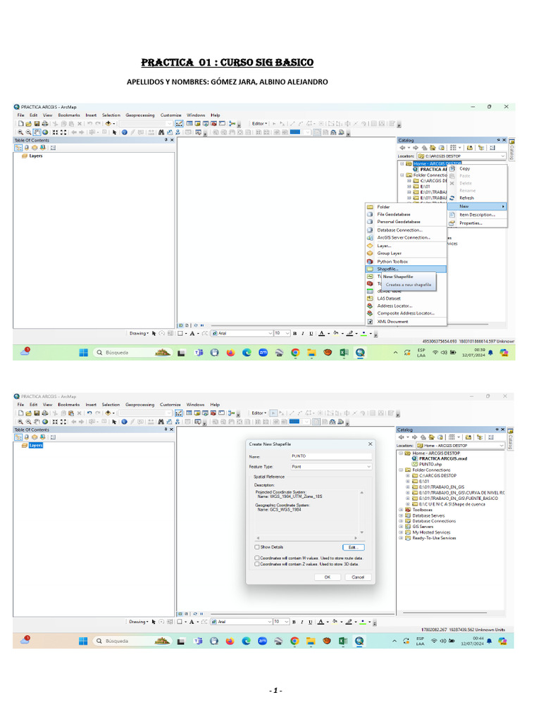 Practica 01 Gis | PDF