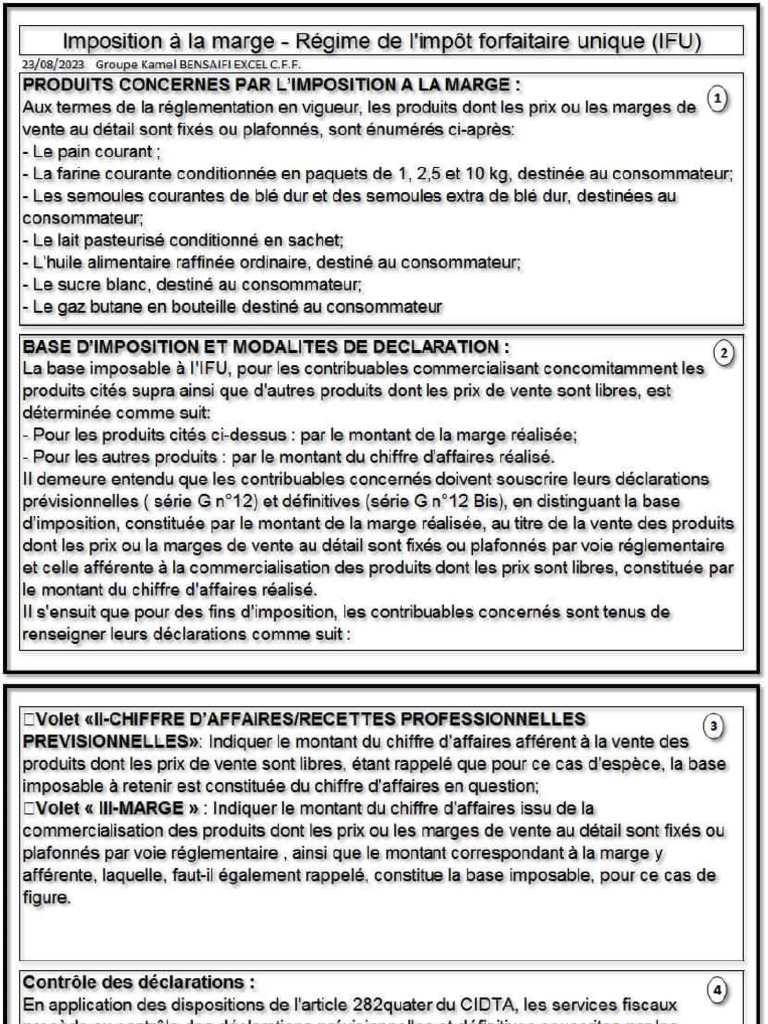 BK23 imposition à marge produits soutenus IFU-aou12 | PDF