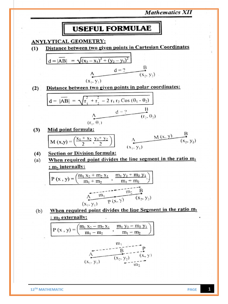 12th, All Formulas D | PDF