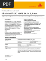 Sikashield w159 Ed15mm | PDF | Adhesive | Polyethylene