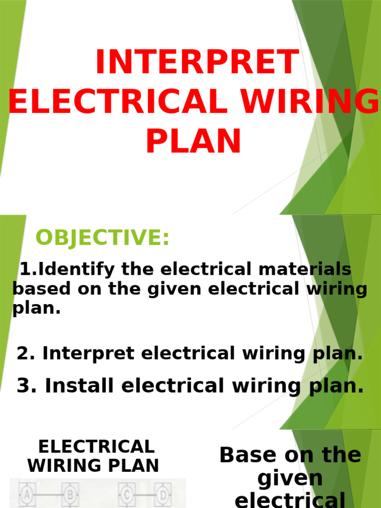 Interpret Electrical Wiring Plan | PDF