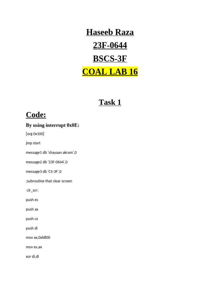 Document From Hafiz Waheed | PDF | Computer Data | Computer Architecture