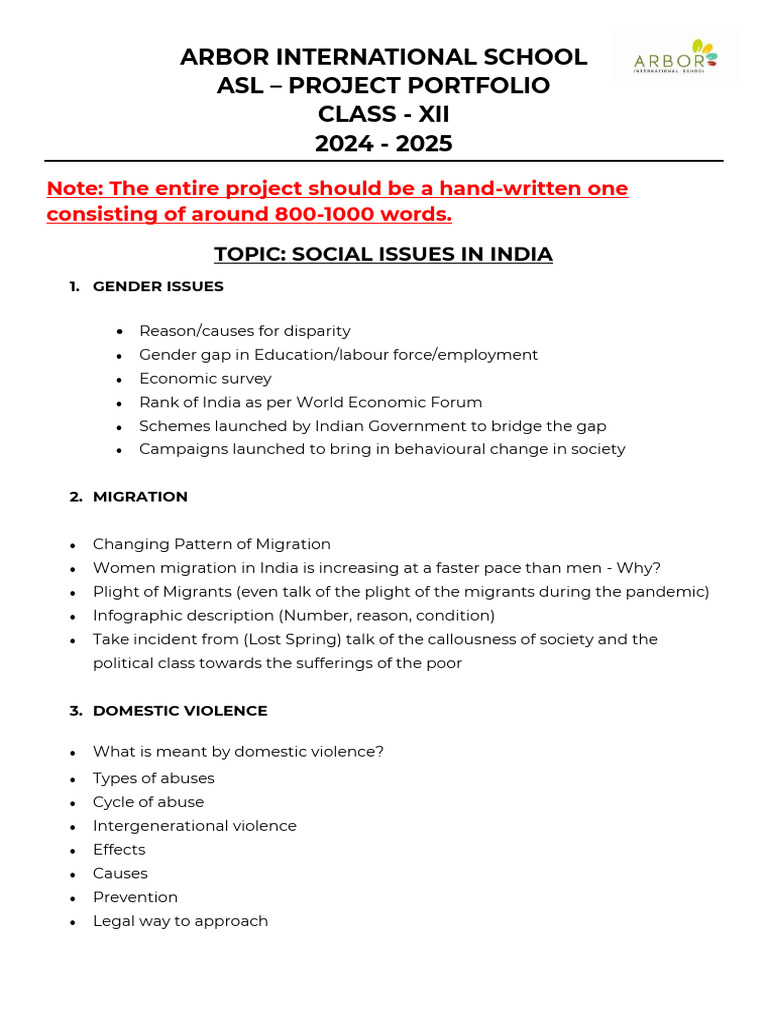 ASL - Project Portfolio | PDF | Human Migration