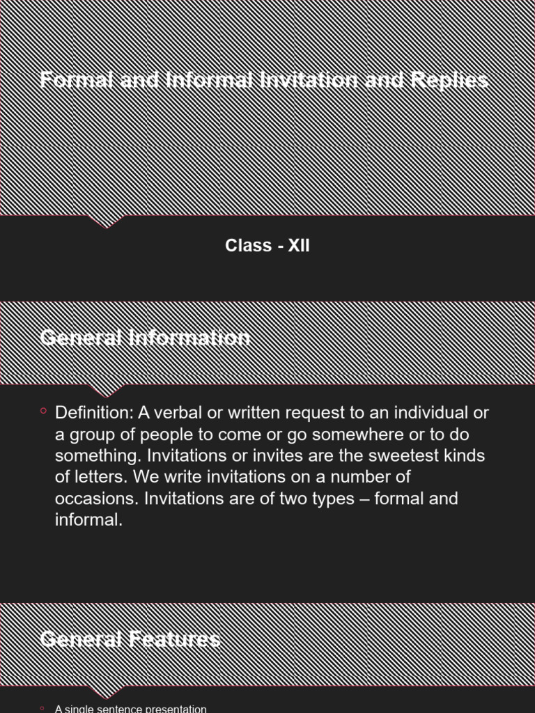 Formal and Informal Invitation Guide | PDF