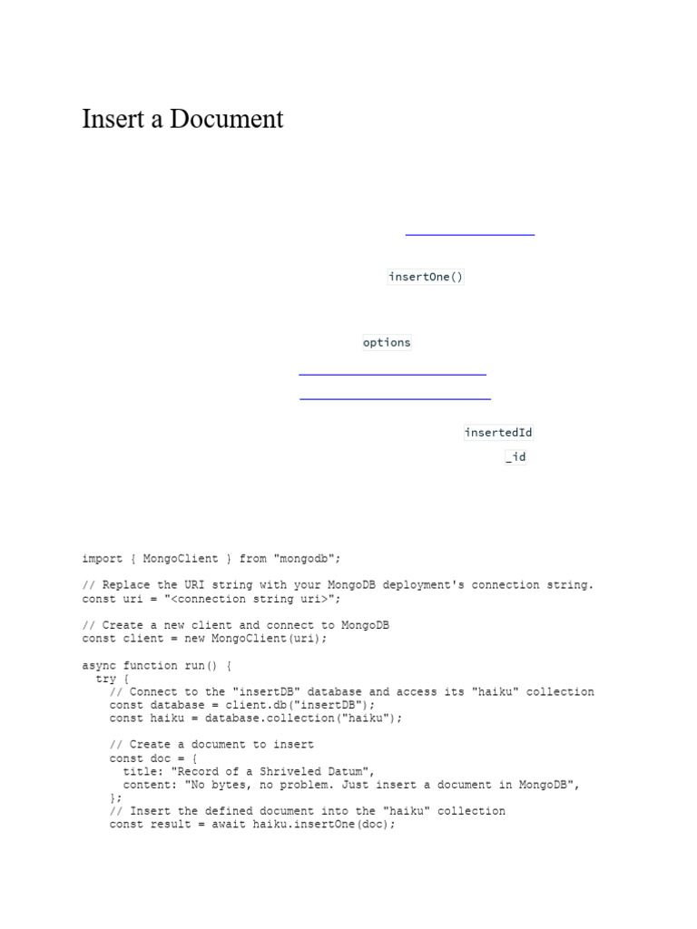CURD | PDF | Java Script | Mongo Db CURD | PDF | Java Script | Mongo Db