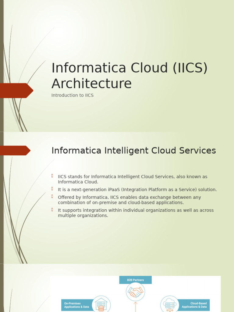 Informatica Cloud (IICS) Architecture | PDF | Cloud Computing | Metadata