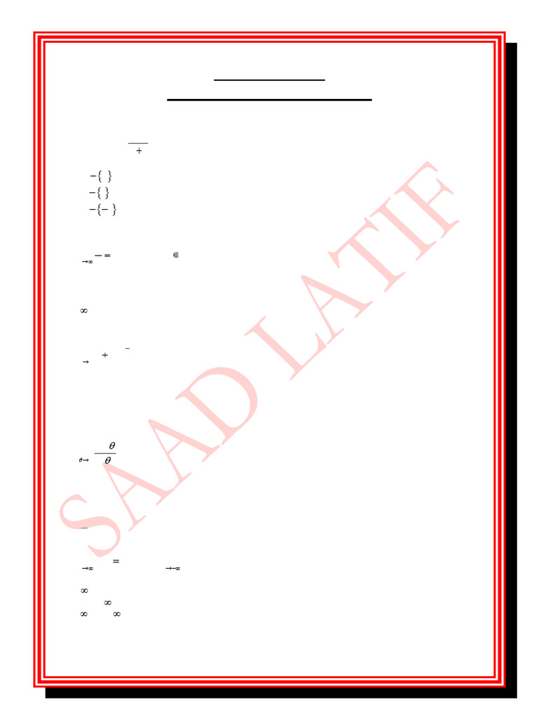 Chapter # 1 Function and Limits-1 | PDF | Function (Mathematics) | Algebra