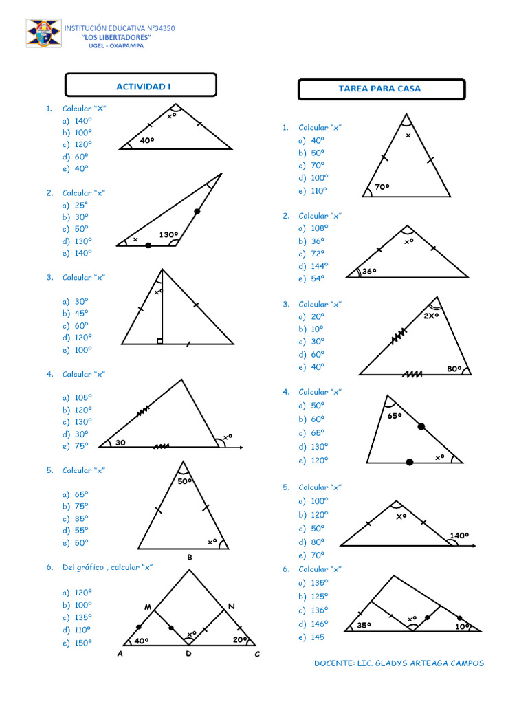 PRÁCTICA TRIÁNGULOS_2 | PDF