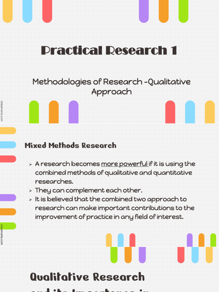 Practical Research 1 - Midterm | PDF | Qualitative Research | Scientific Method