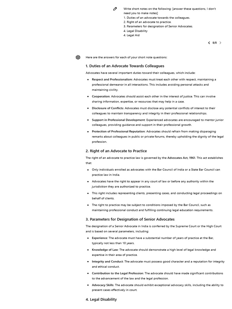 PYQ Ethics | PDF | Judgment (Law) | Advocate