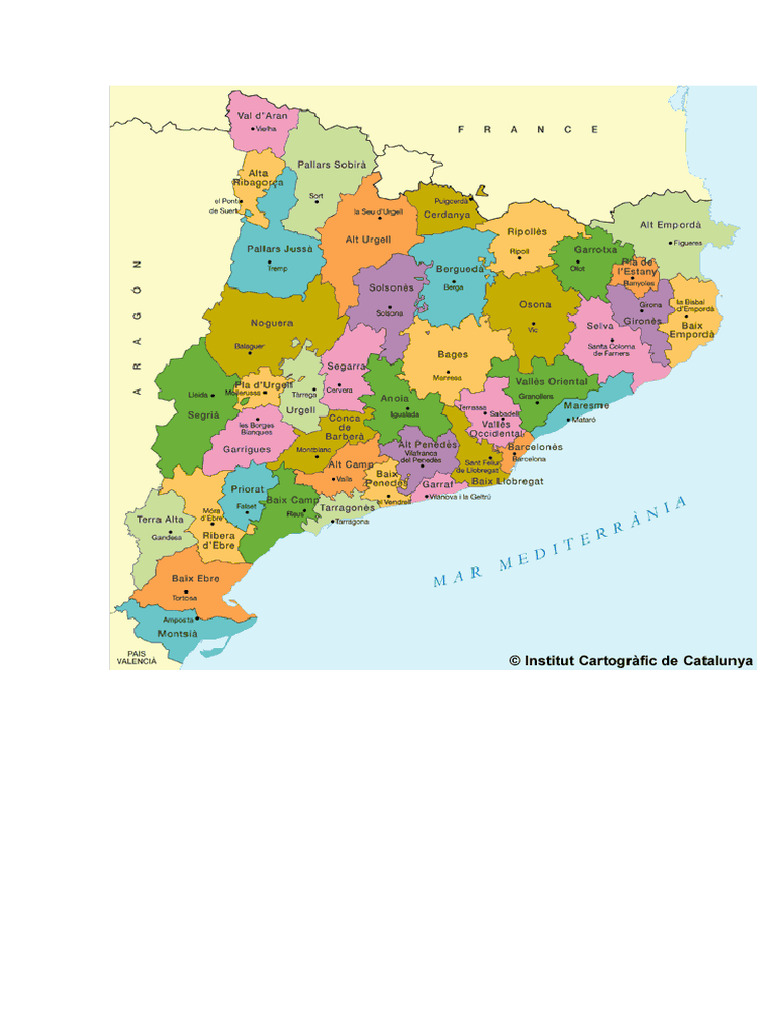 Mapa Comarques | PDF