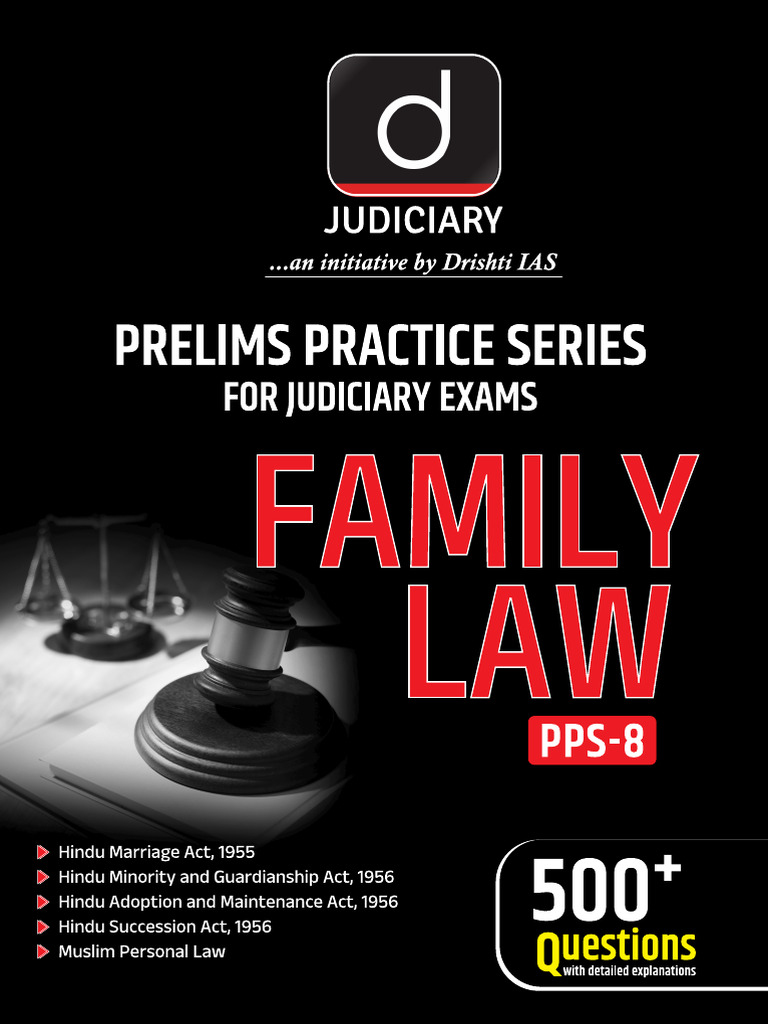 Eng Prelims Practice Series-8 (Family Law) PDF For Online Preview | PDF | Annulment | Alimony