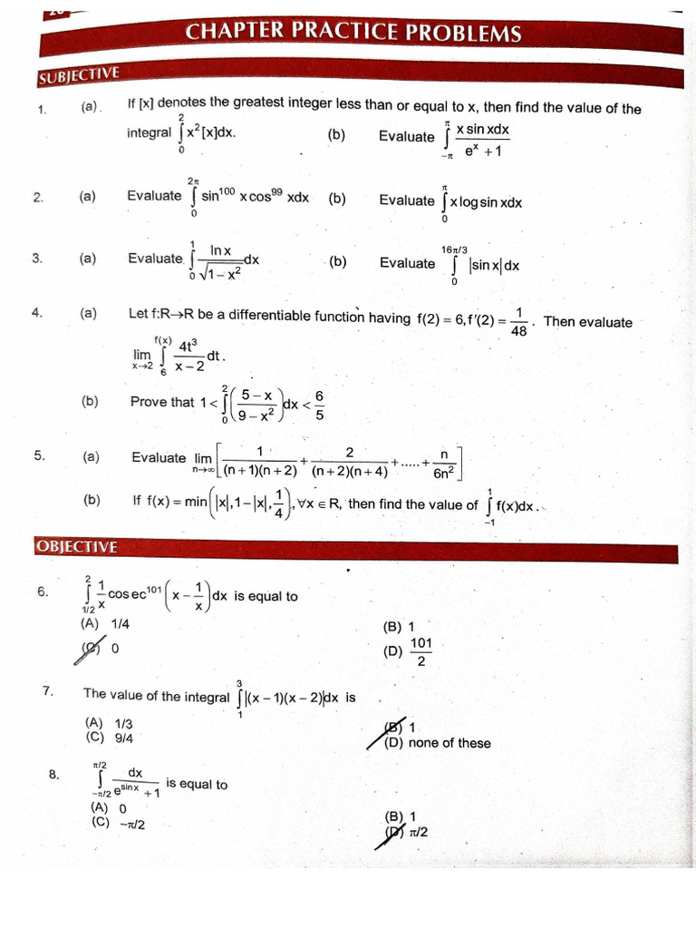 Definite Integrals (CPP) | PDF