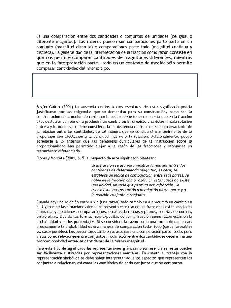 La Fracción Como Razón y Medida | PDF | Longitud | Matemáticas