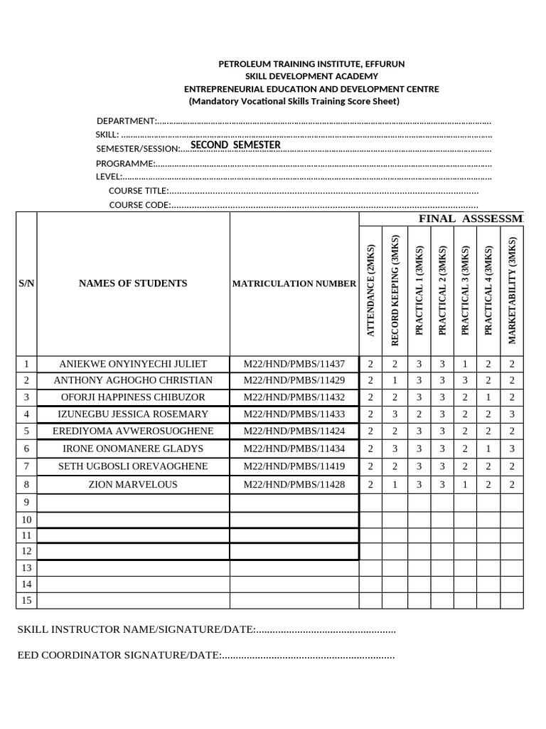 Wednesday Final Assesment | PDF