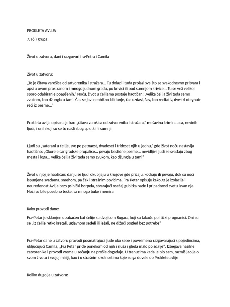 Prokleta Avlija | PDF