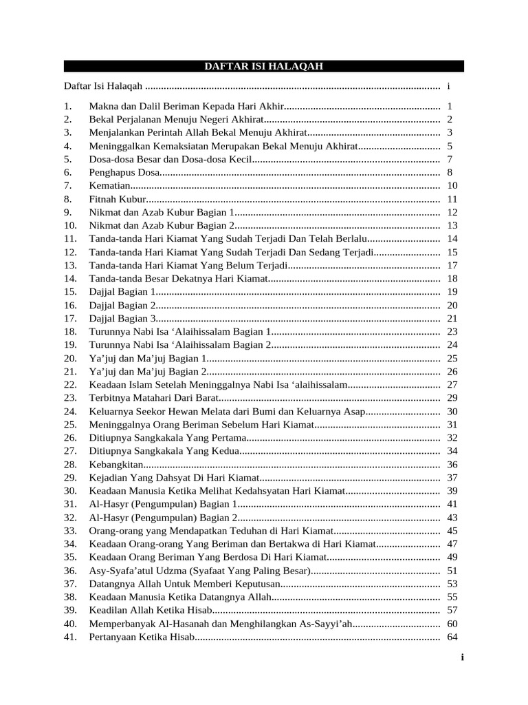 HSI Beriman Kepada Hari Akhir | PDF