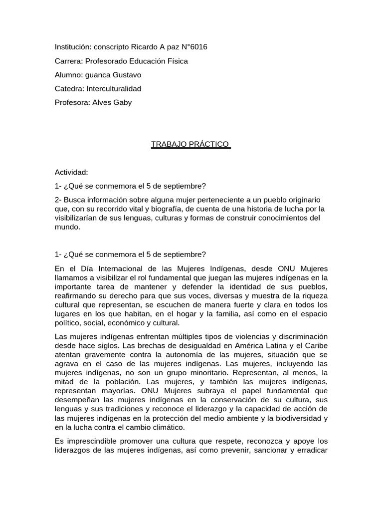 Trabajo Practico N°2 de Inter | PDF