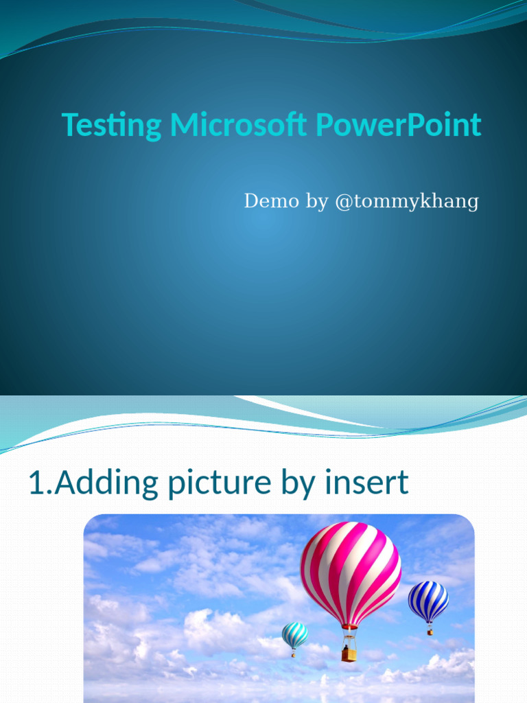 Testing Microsoft PowerPoint | PDF