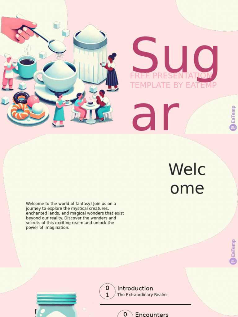Sugar PowerPoint Template by EaTemp | PDF | Fantasy
