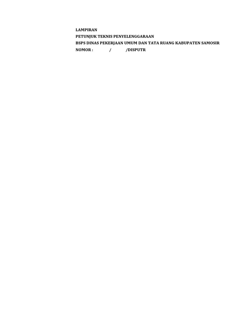 Lampiran Format Juknis Baru | PDF