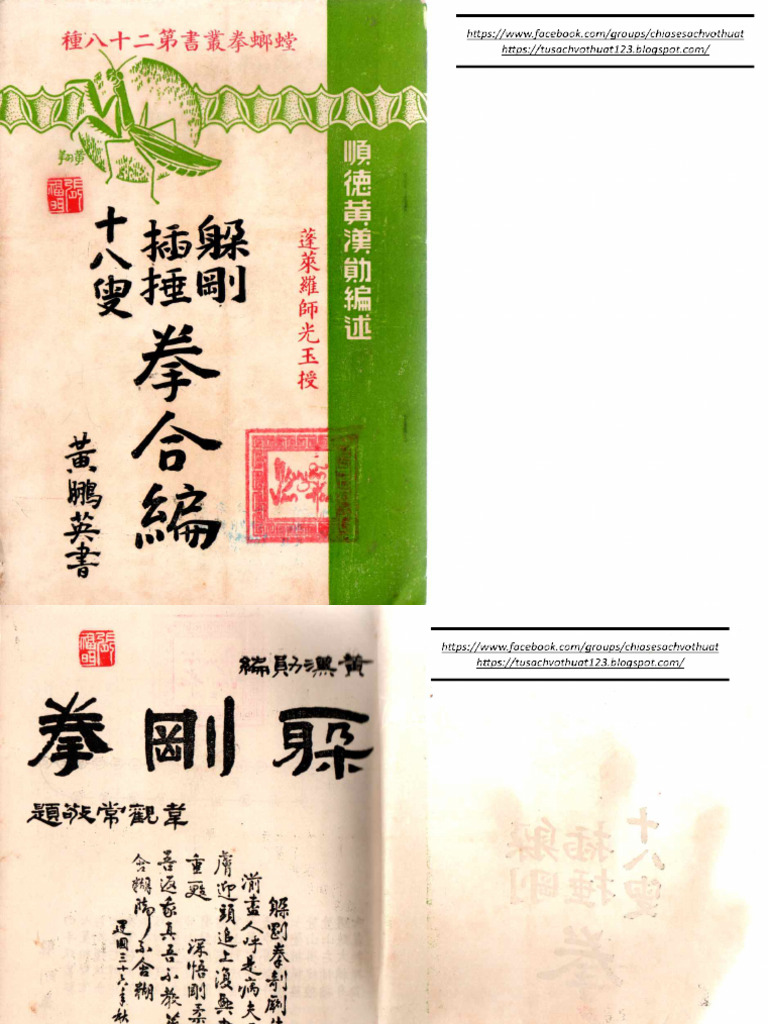 躲剛插捶十八叟拳合編 (Doa Cang.sap Chuy. Bat Truu) | PDF