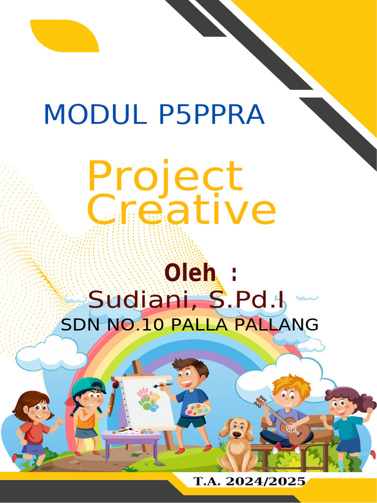 Kuning Dan Putih Profesional Project Proposal Cover Dokumen A4 | PDF